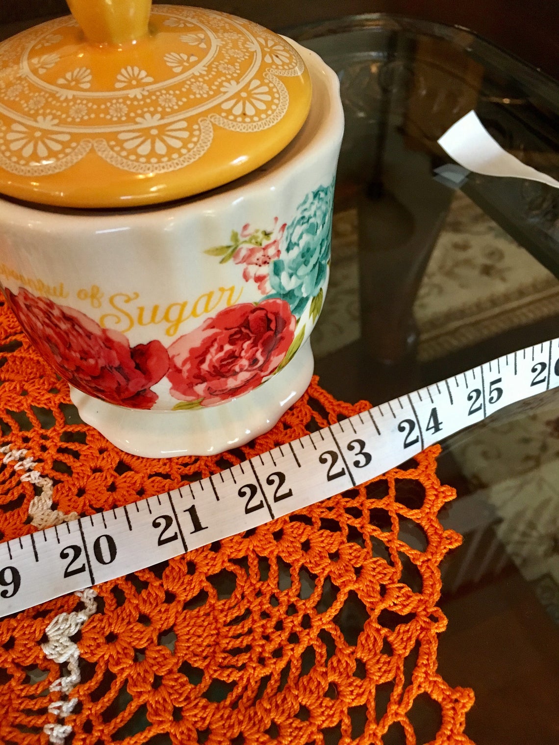 Fall Lace Doily | Pumpkin Table Doily | Pineapple Crochet Doily ...