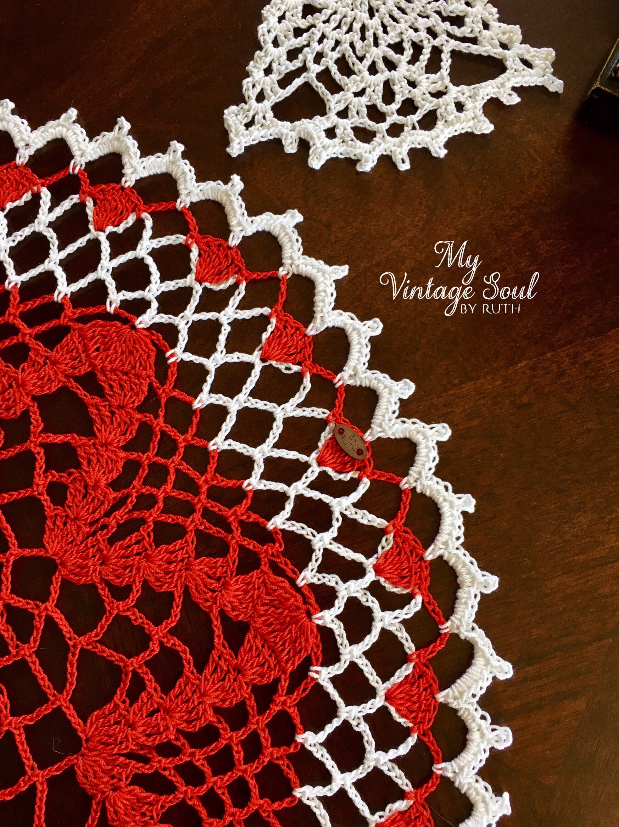 Round Star Doily Christmas Doily Coffee Table Doily - Etsy