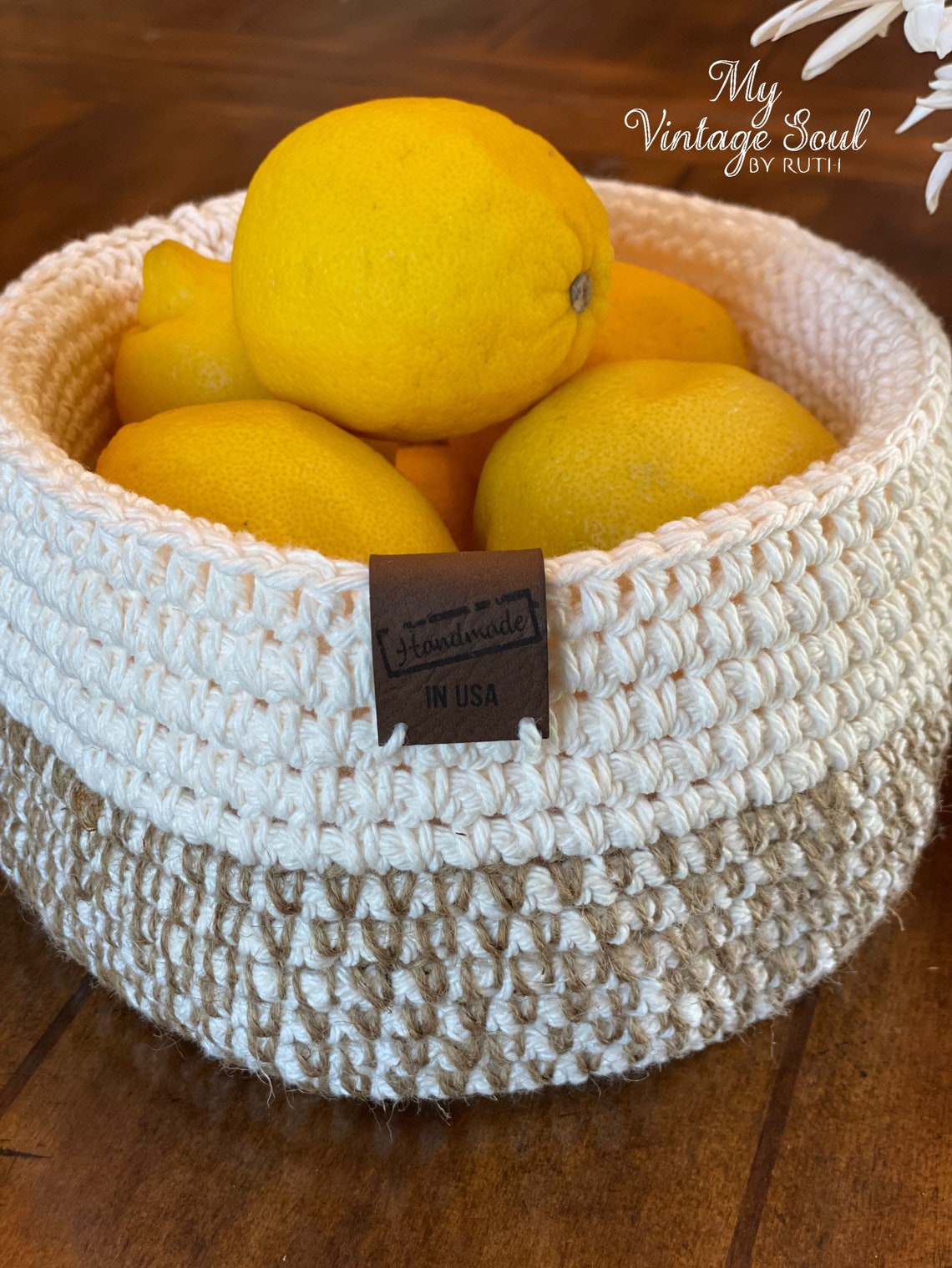 Crochet Storage Basket Gift Basket Nursery Room Decor - Etsy