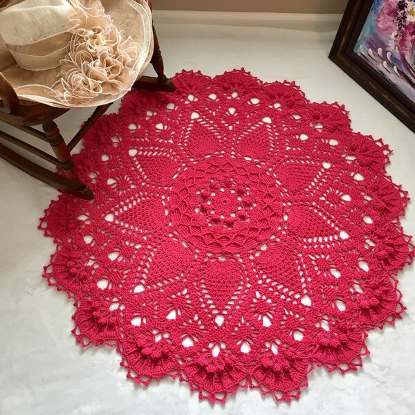 Doily Rug - Etsy