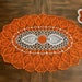 Fall Lace Doily | Pumpkin Table Doily | Pineapple Crochet Doily ...