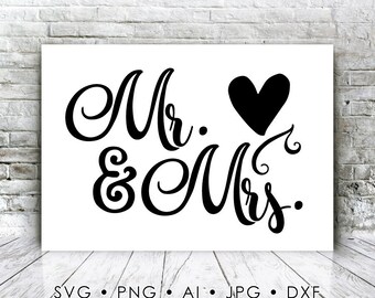 Mr and mrs clipart | Etsy