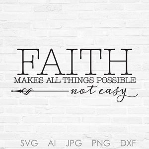 Spiritual Faith Quote Vector Clipart Digital Files Faith - Etsy