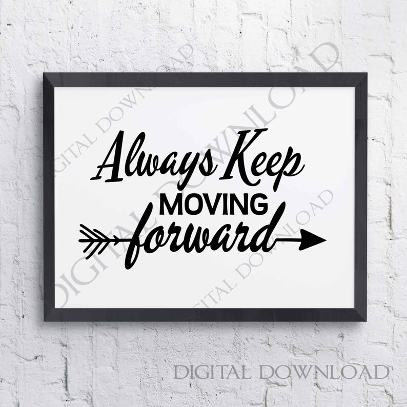 Always Keep Moving Forward Arrow SVG Design Vector Clipart | Etsy