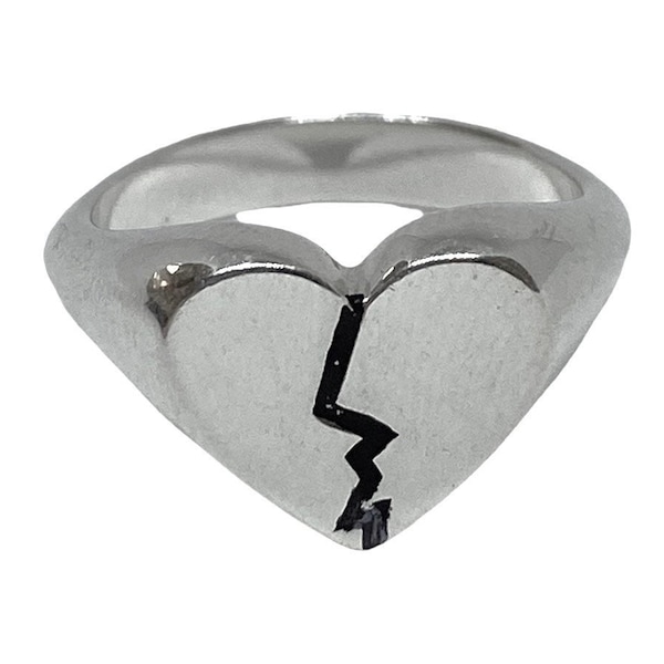 Broken Heart Ring - Etsy