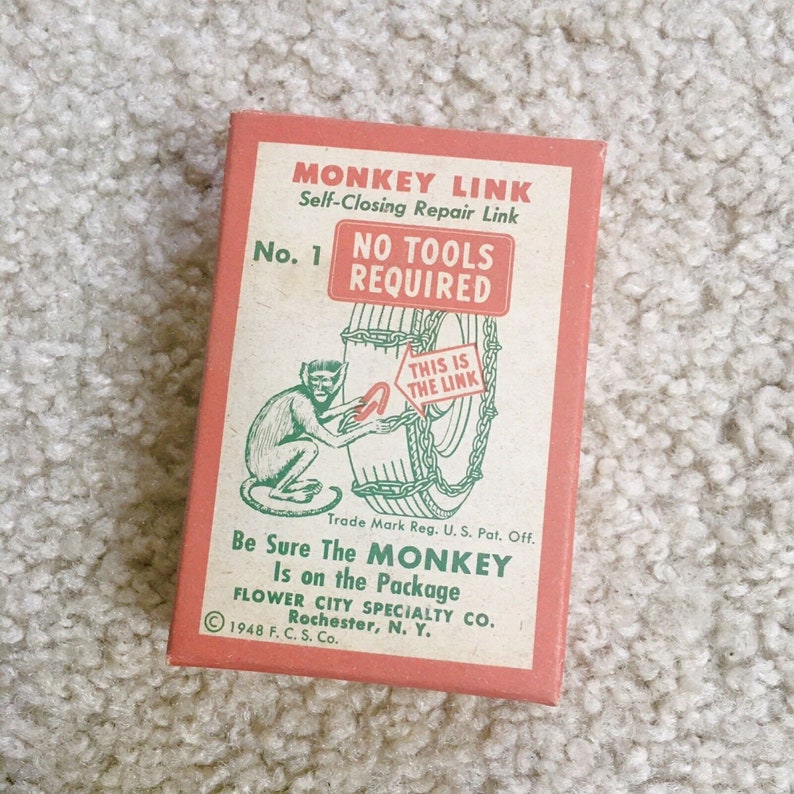 Vintage MONKEY LINK Store Display With 12 Full Boxes - Rochester NY ...