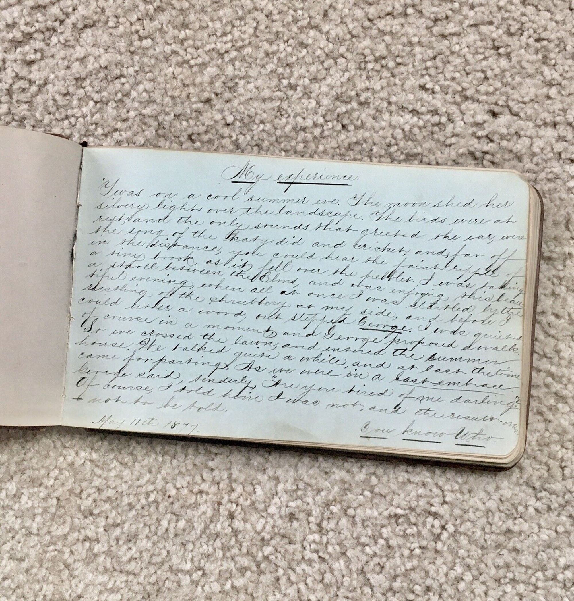Antique 1877 PARAGON Autograph Album - Milford NJ - Philadelphia PA ...