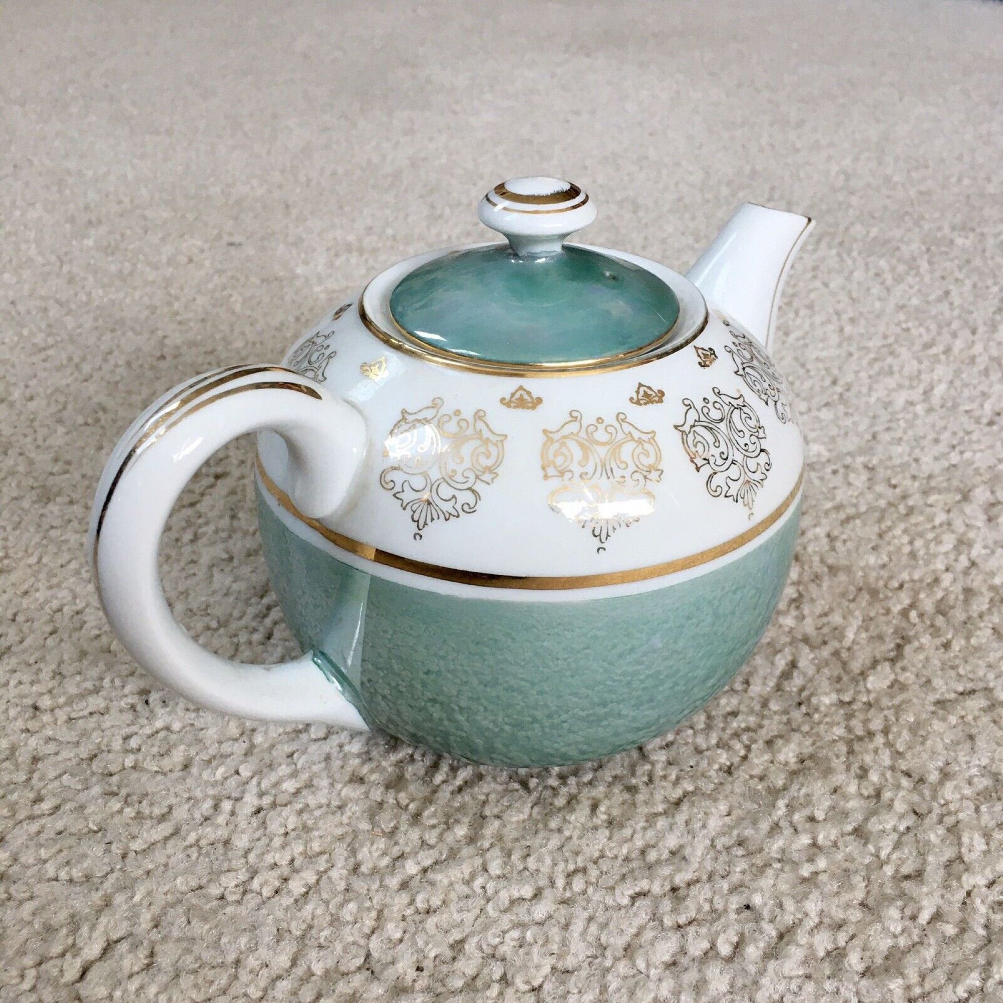 Vintage 1950s UCAGCO CHINA Porcelain Teapot - Hand Painted - Made in ...