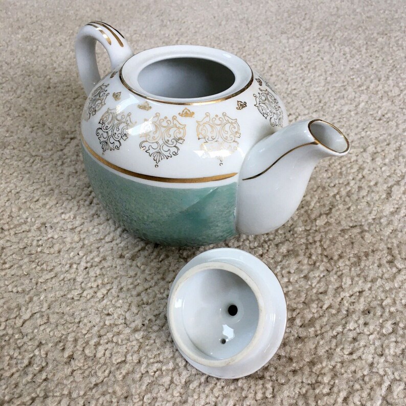 Vintage 1950s UCAGCO CHINA Porcelain Teapot - Hand Painted - Made in ...