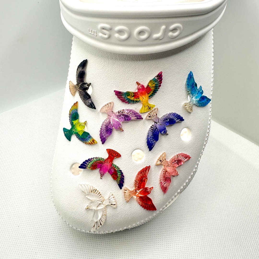 Phoenix Croc Charms Rainbow Bird Charm Phoenix Jibbits Beautiful Bird ...