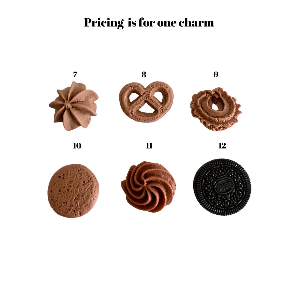 Cookie Charms | Realistic Cookies | Macaroon Shoe Charm | Pretzel Shoe ...
