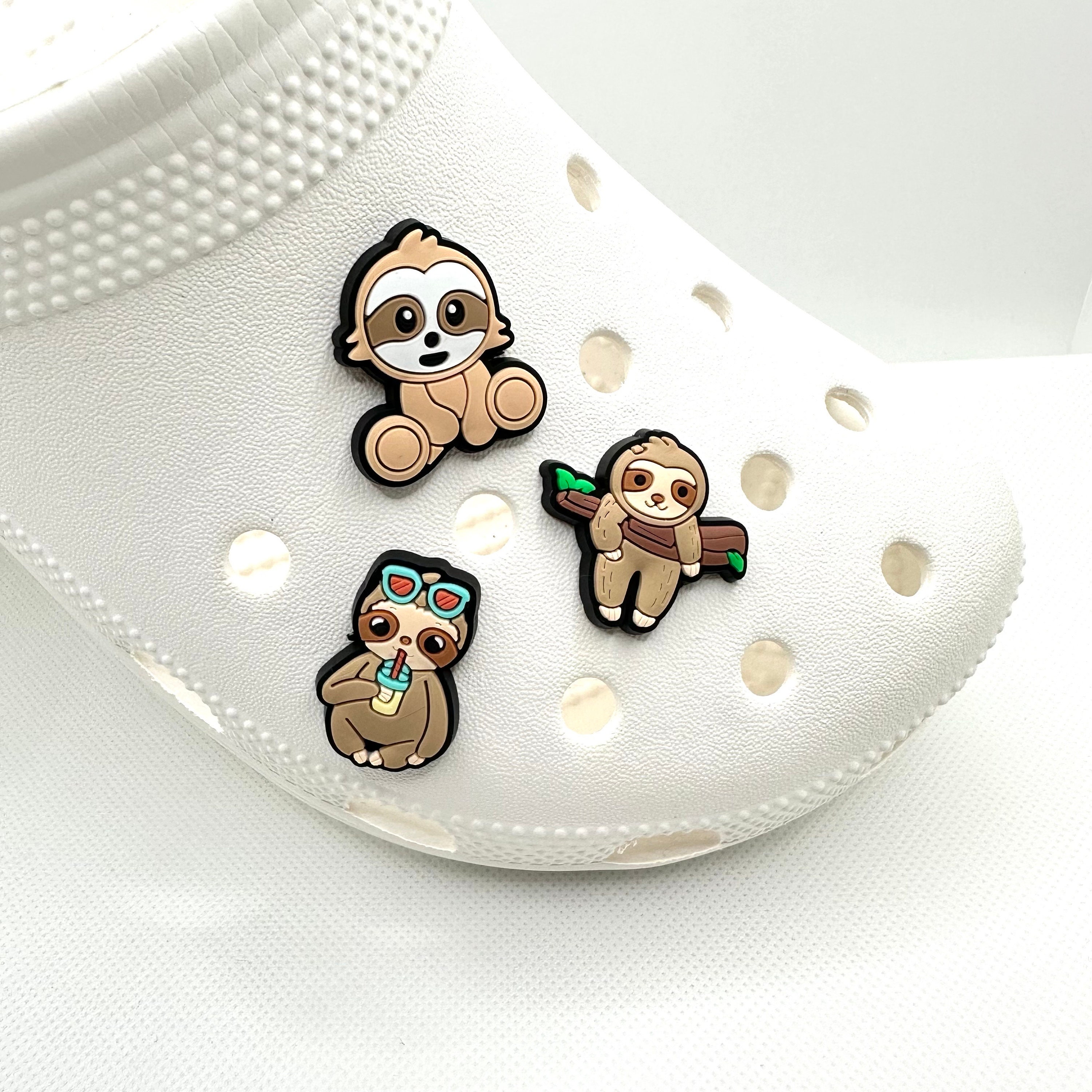 Cute Sloth Croc Charms Kawaii Sloth Jibbits Sloth Shoe - Etsy