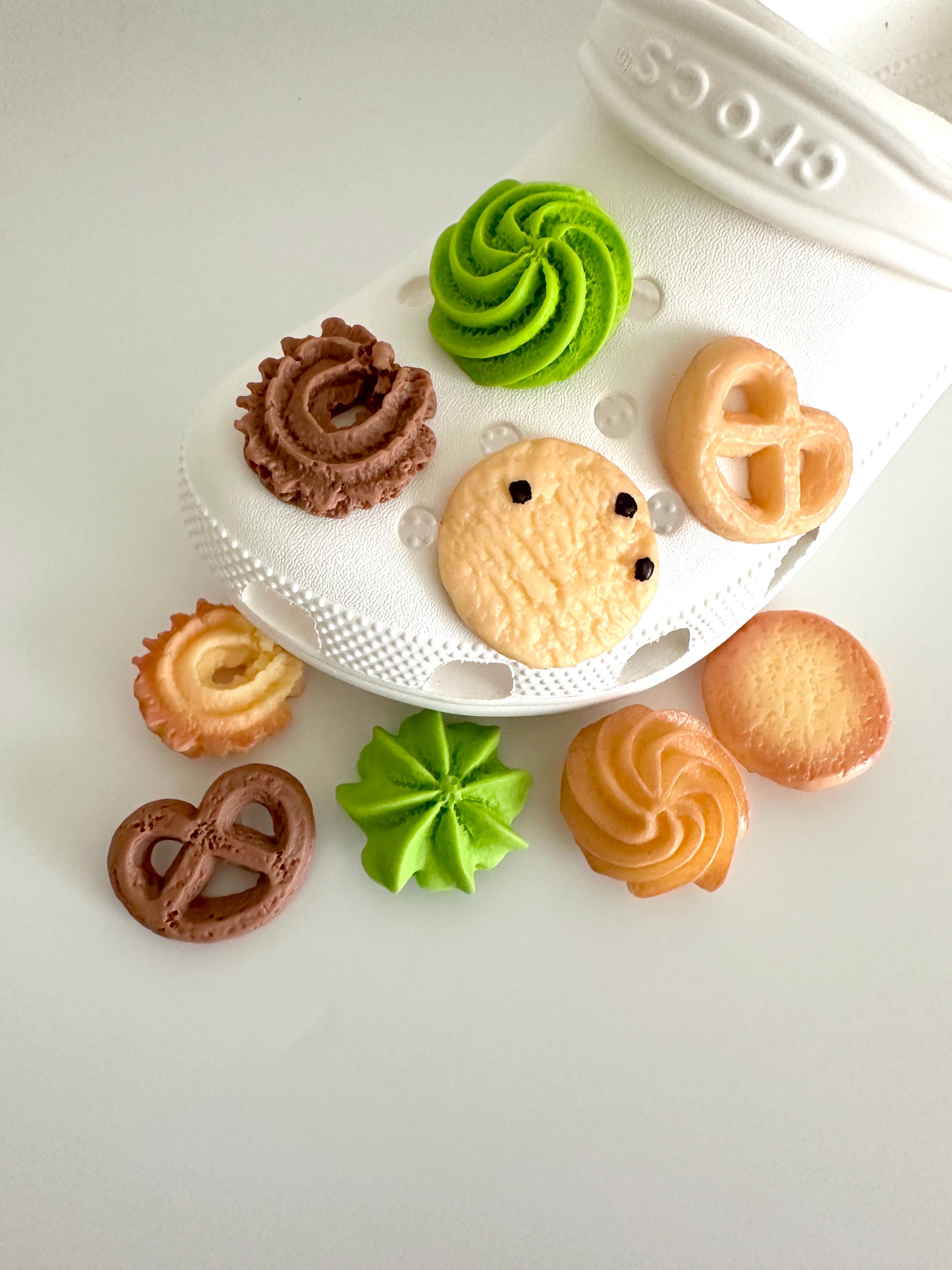 Cookie Charms | Realistic Cookies | Macaroon Shoe Charm | Pretzel Shoe ...