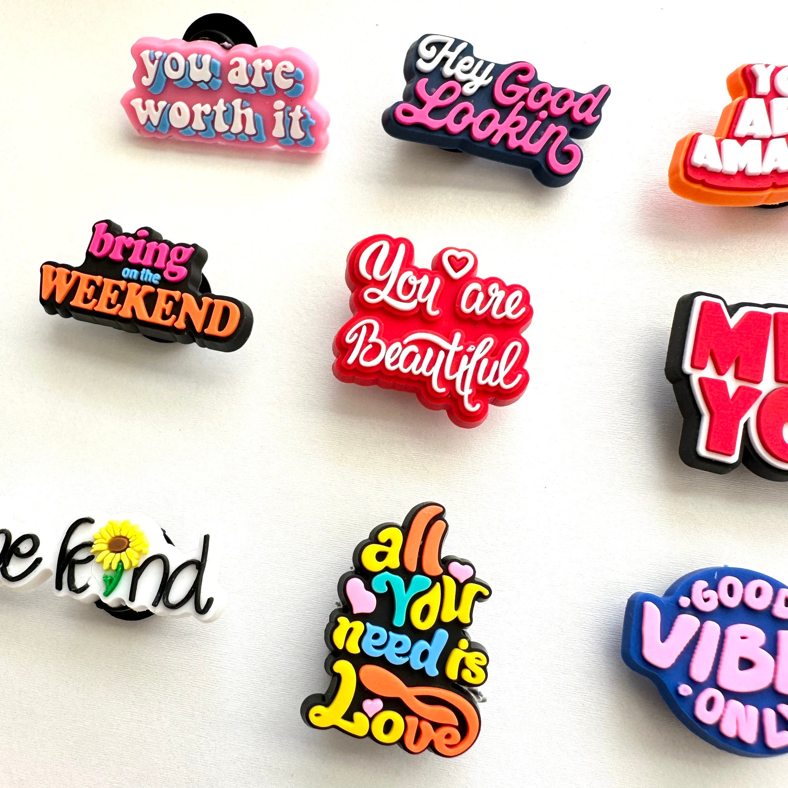 Feel Good Sayings for Shoes | Keep It Weird Clog Charms | You Are Kind ...