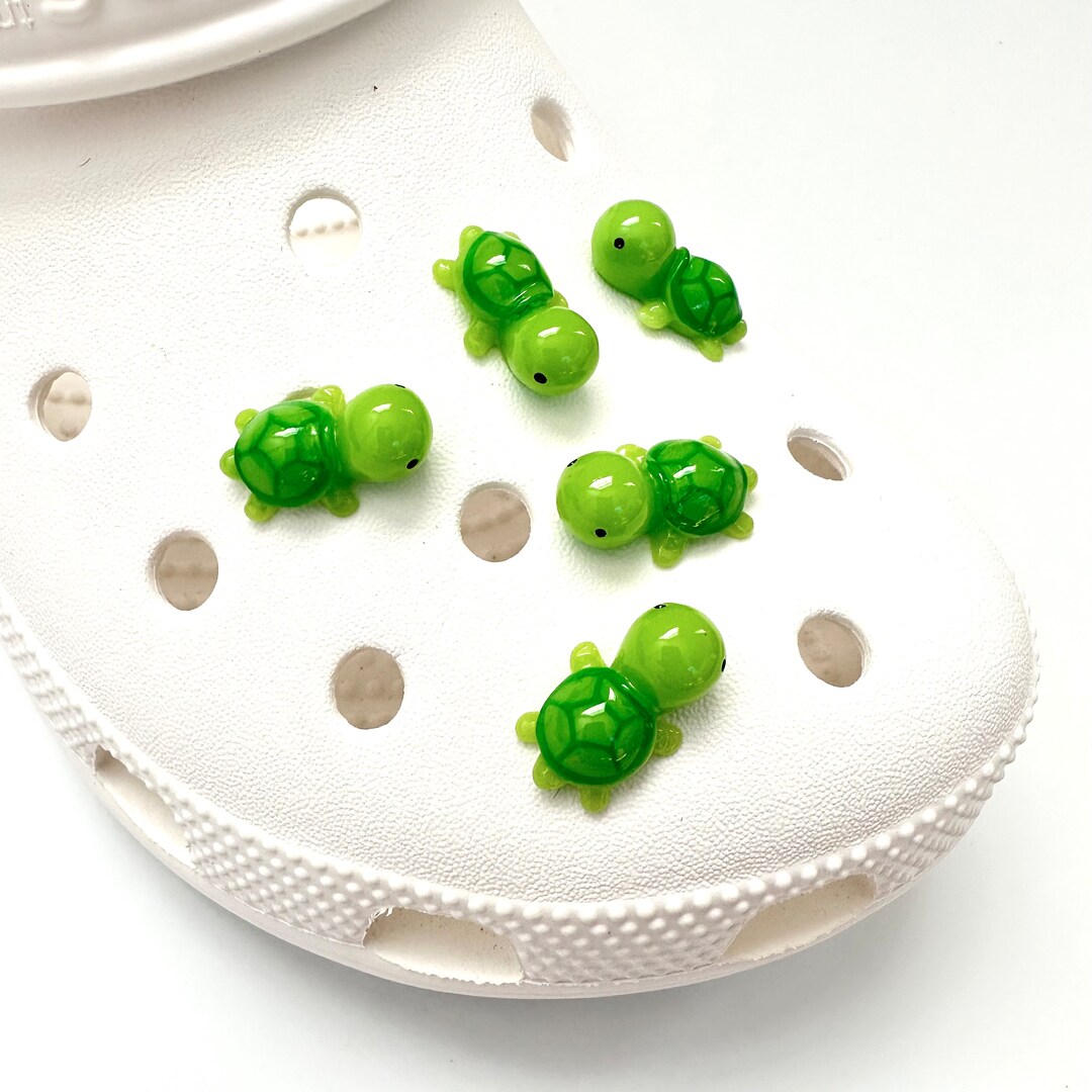 Baby Turtle Shoe Charm | Cute Turtle Shoe Charm | Green Turtle Charm ...