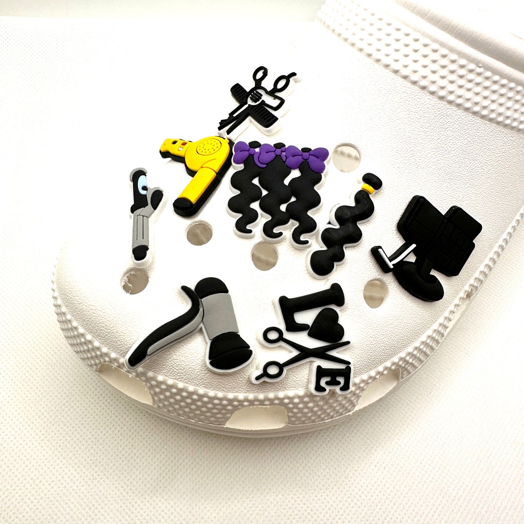 Hair Croc Charms Bundles Croc Charm Hair Extension Charms Blow Dryer ...