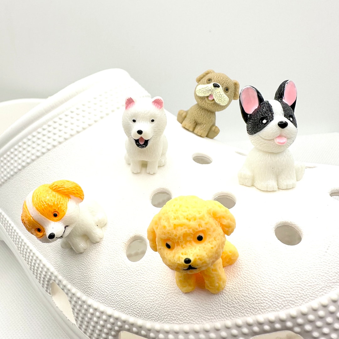 Dog 3D Croc Charms Puppy Charms Cute Puppy Shoe Charms French Bulldog ...