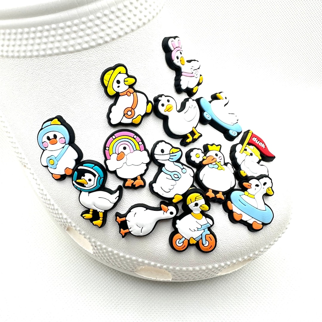 Duck Shoe Charms | Funny Duck Charm | Rubber Ducky Charm | White Duck ...
