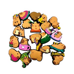 Capybara Shoe Charms | Cute Capybara | Capybara | Clog Charms for Kids ...