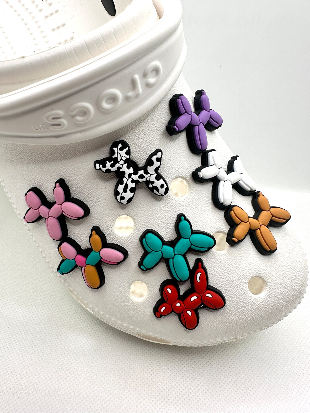 Balloon Dog Croc Charms Pink Balloon Dog Charm Polka Dot Croc Charm ...