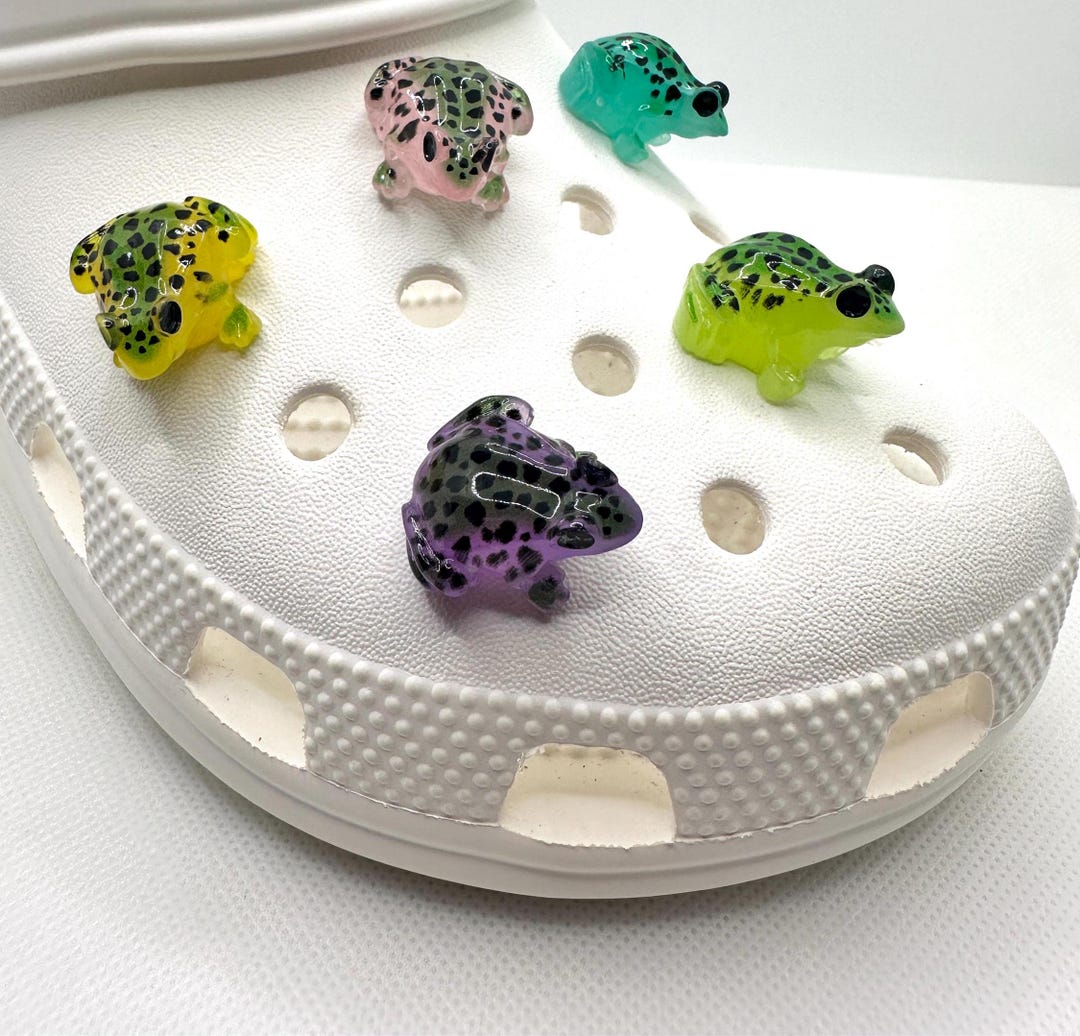 Frog Shoe Charms | Green Frog Charm | Unique Shoe Charms for Kids ...