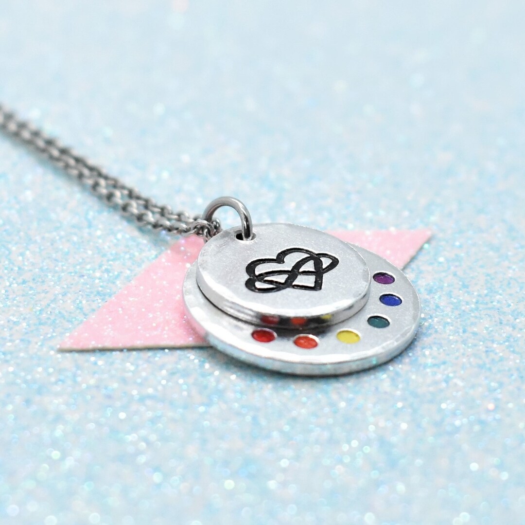 Multi-identity Polyamory/rainbow Pride Necklace Pride Jewellery, Pride ...