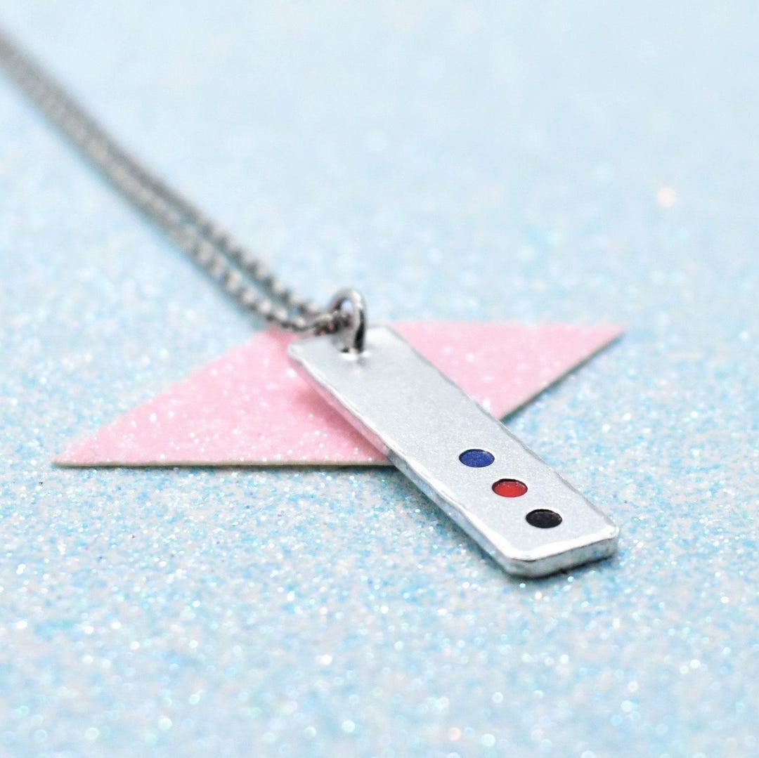 Minimalist Polyamory Pride Pendant Necklace: LGBT Jewellery - Etsy