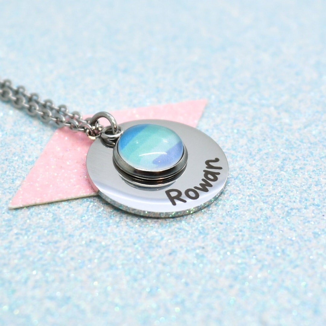 MLM Gay Pride Necklace, Personalised Pride Jewellery - Etsy