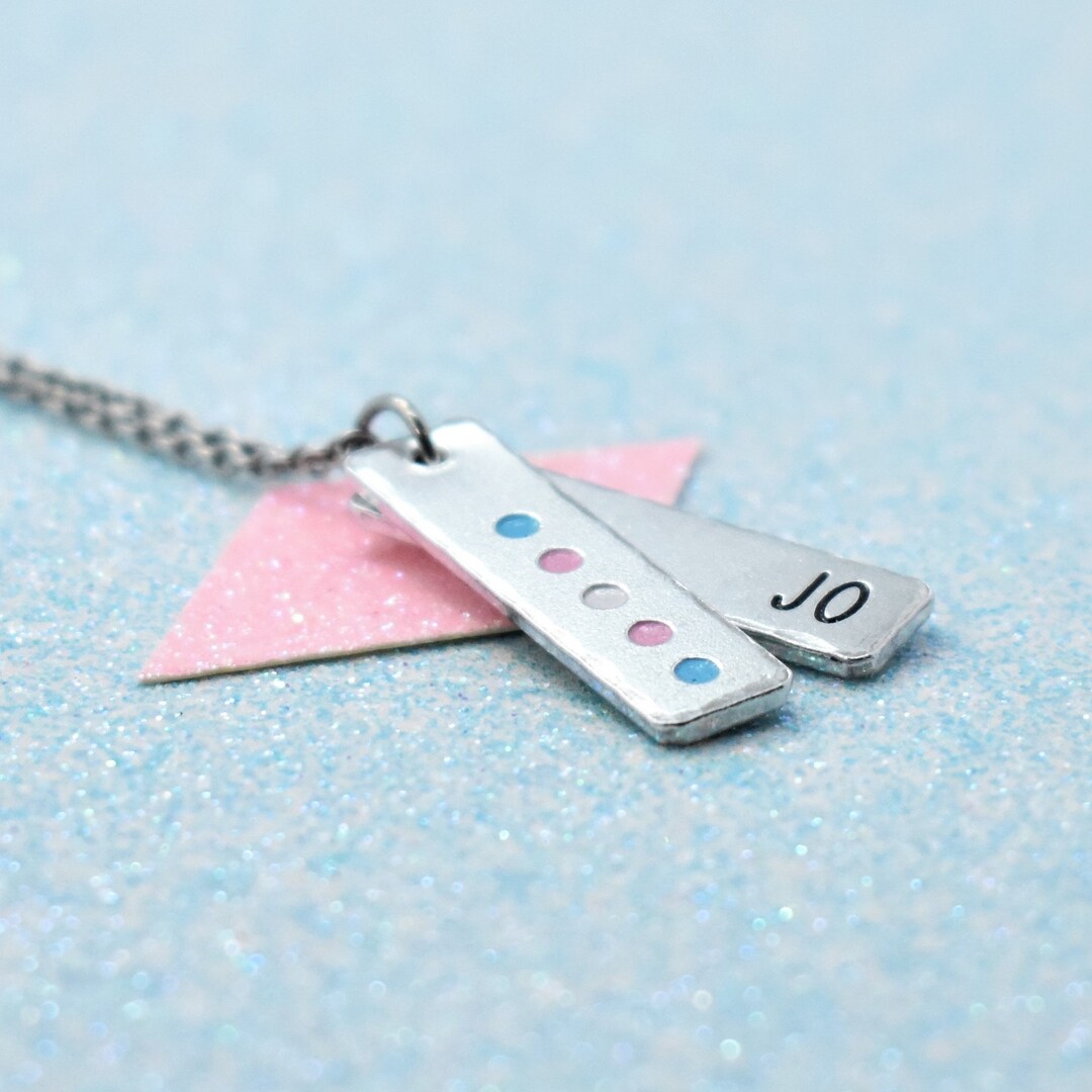 Minimalist Transgender Pendant Necklace - Personalised Transgender ...