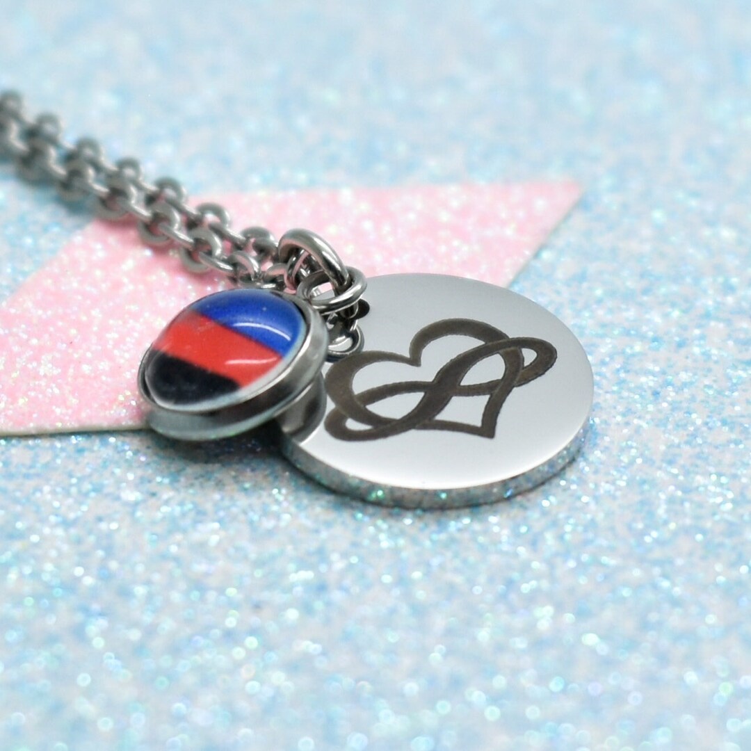 Collier à pendentif symbolique polyamour, fier symbole LGBT, Gay Pride ...