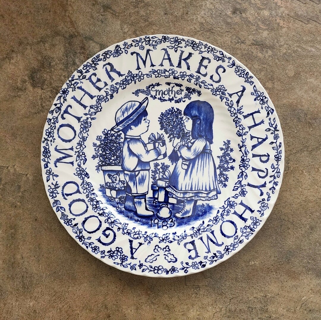 Mother Plate Royal Crownford Porcelain Staffordshire England by Norma ...