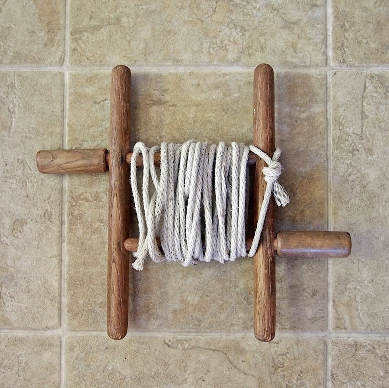 Vintage Wooden Rope Winder Reel | Etsy