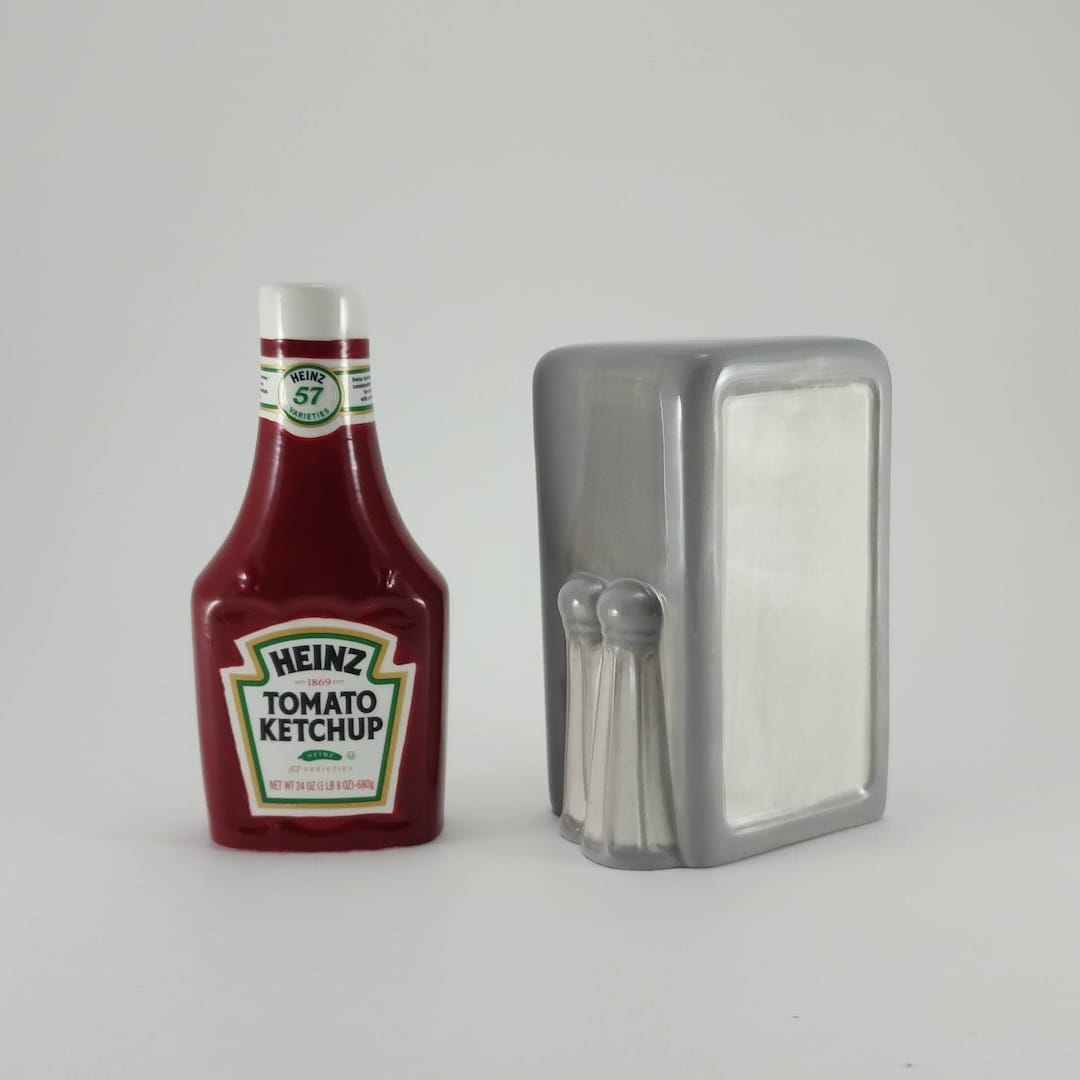 Heinz Salt and Pepper Set Ketchup Napkin Dispenser W Boxko - Etsy