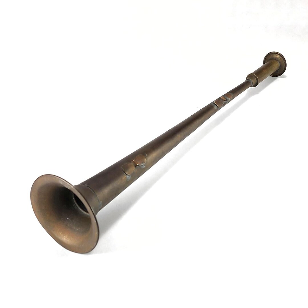 Vintage Brass Reed Hunting Horn - Etsy