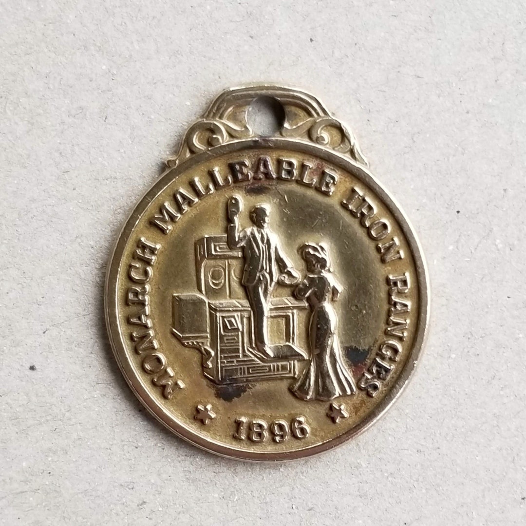1896 Monarch Malleable Iron Ranges Brass Fob Token - Etsy