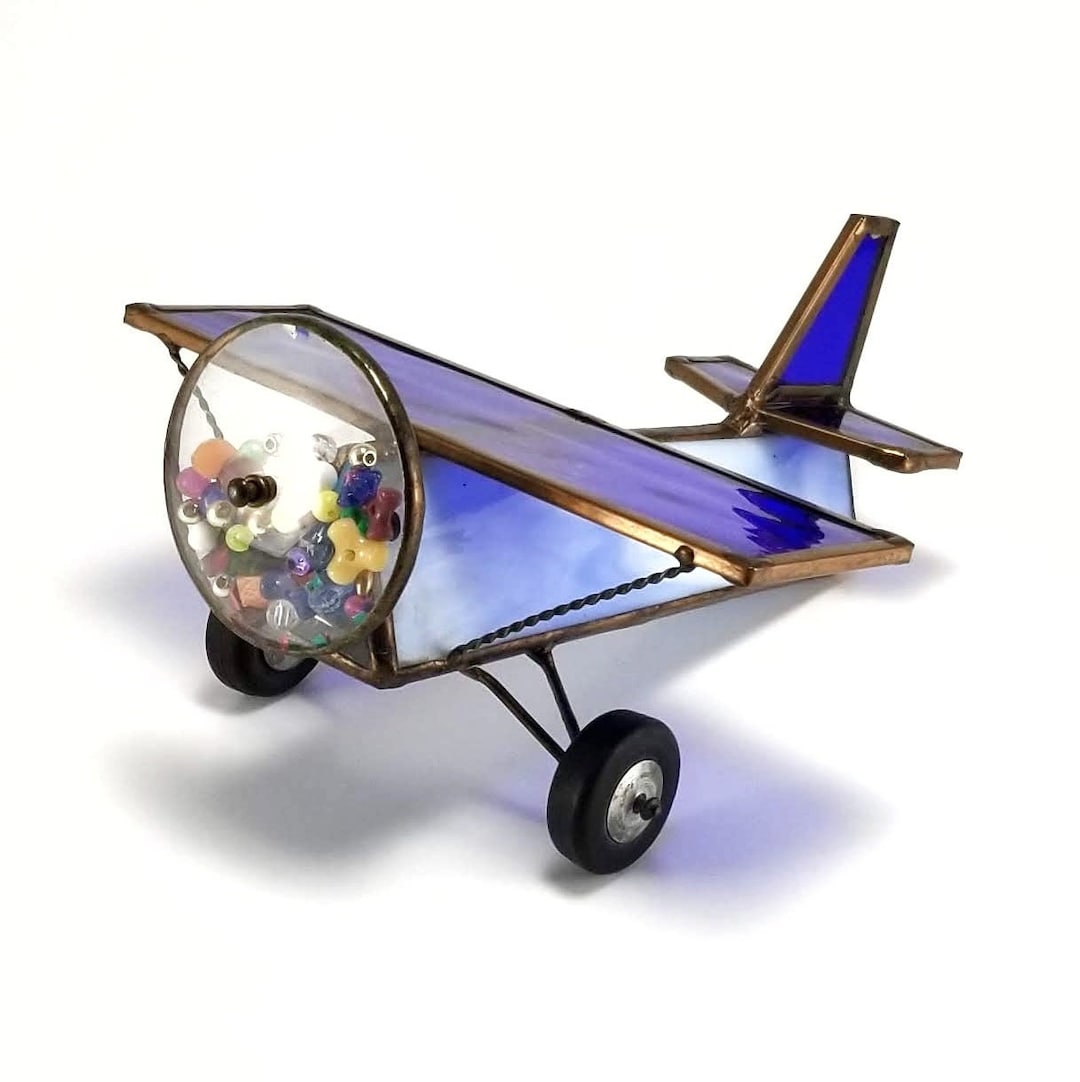 Stained Glass Airplane Kaleidoscope - Etsy