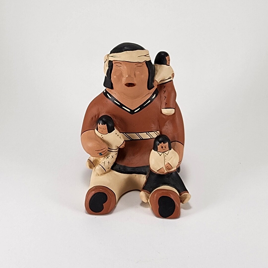 Southwest Nandi Pottery Storyteller Doll Signed - Etsy