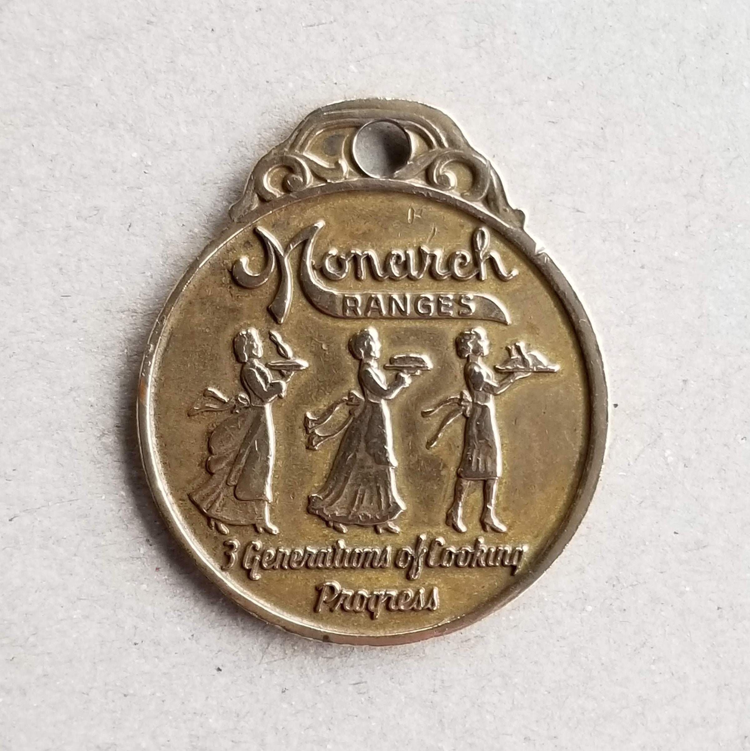 1896 Monarch Malleable Iron Ranges Brass Fob Token - Etsy