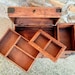 Reclaimed Wood Box With Drawers and Trays , Valet Box , Wooden Jewelry ...