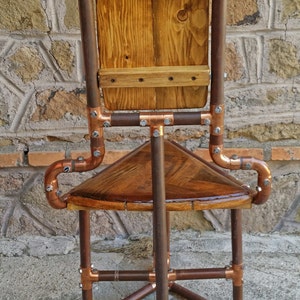 Copper Pipe Triangular Chair - Etsy