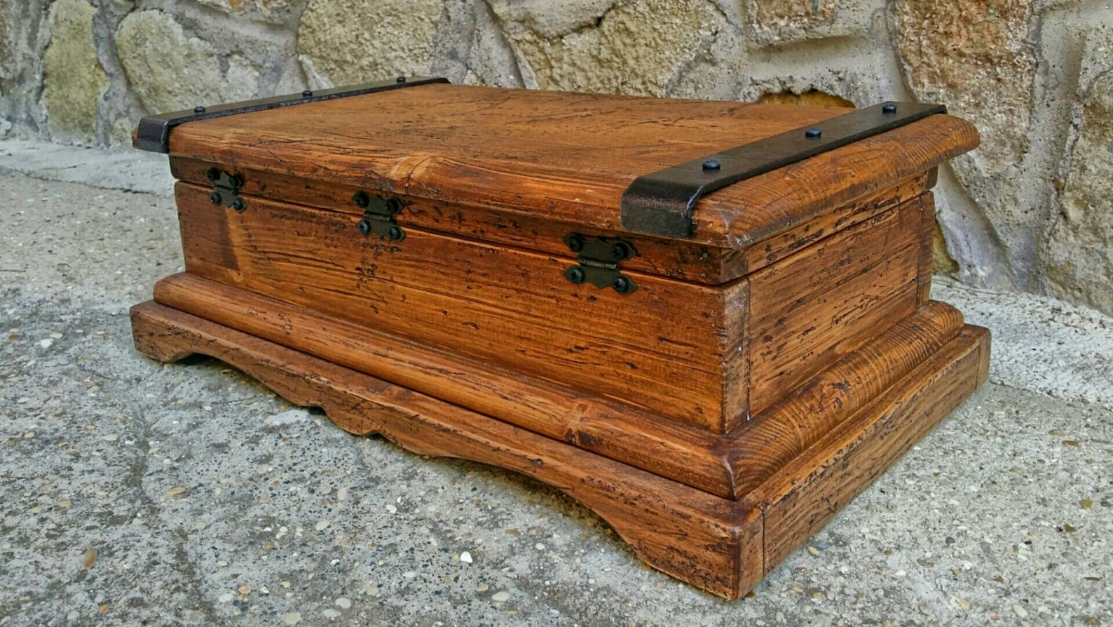 Large Keepsake Box Wood Storage Box Memory Box Jewelry | Etsy