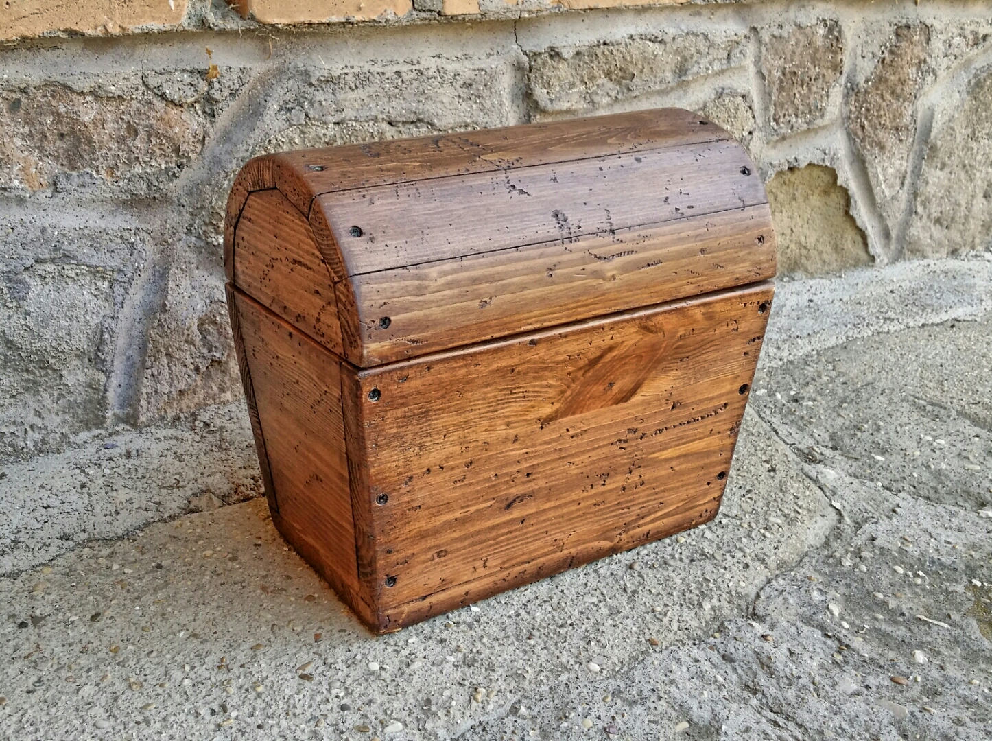Wooden trunk treasure chest wood keepsake box | Etsy