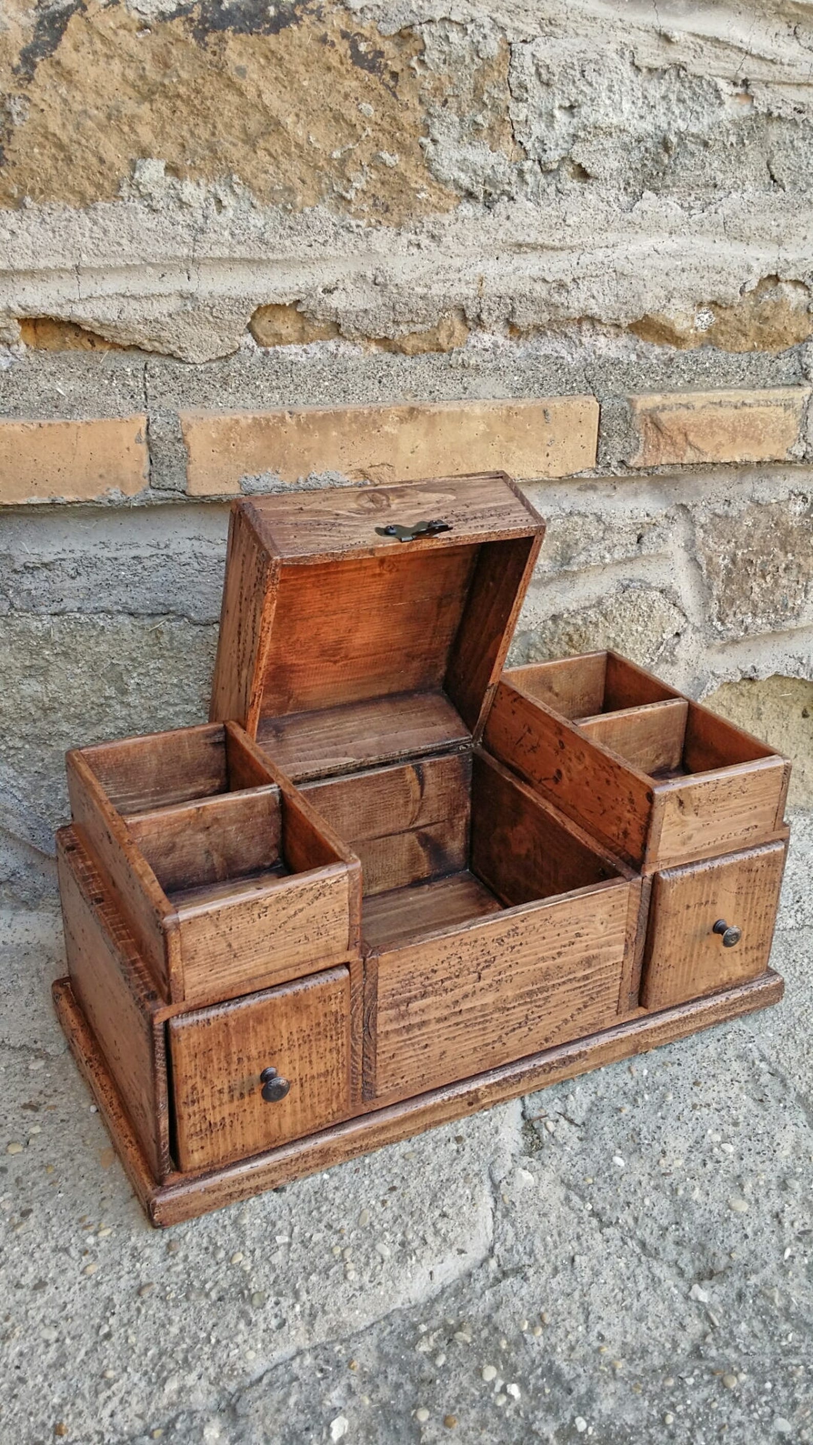 Wood Storage Box Wood Chest of Drawers Wood Box With - Etsy