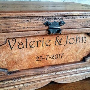 Personalized Box , Custom Wood Box With Name , Reclaimed Wood Box . - Etsy