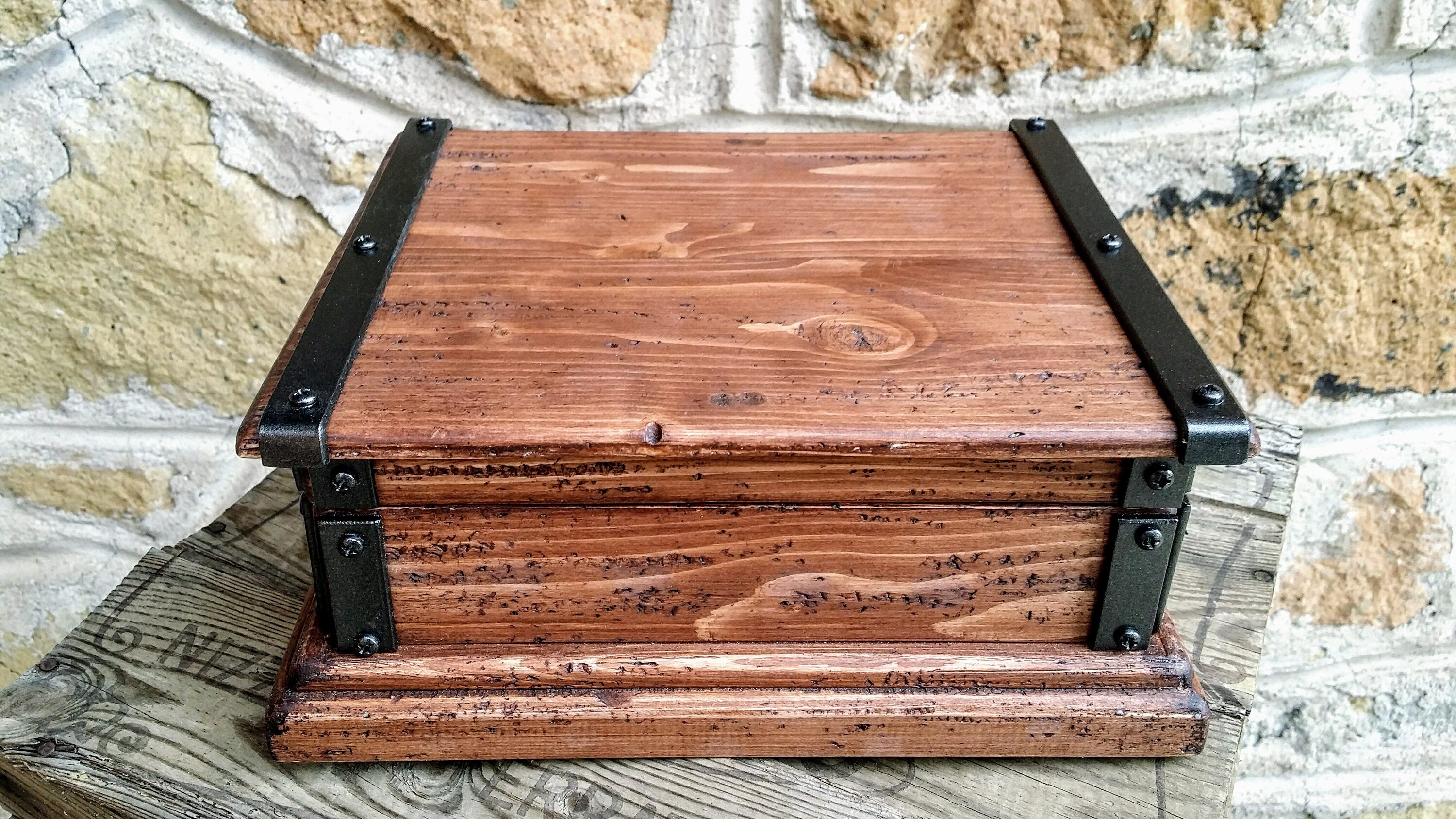 Reclaimed Wood Box Jewelry Box Keepsake Box Rustic Style - Etsy
