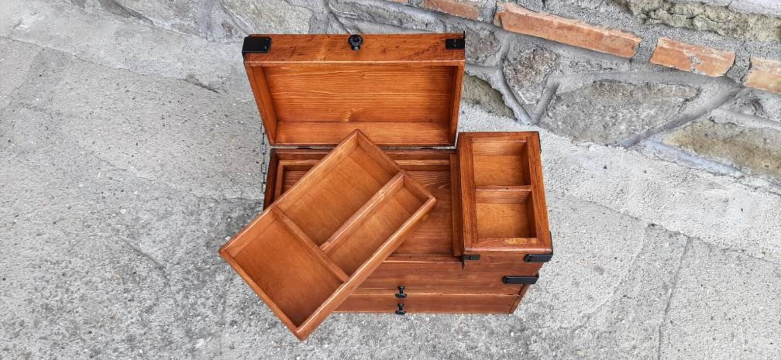 Hidden Compartment Box for 20 Watches , Secret Compartment Men's Valet ...