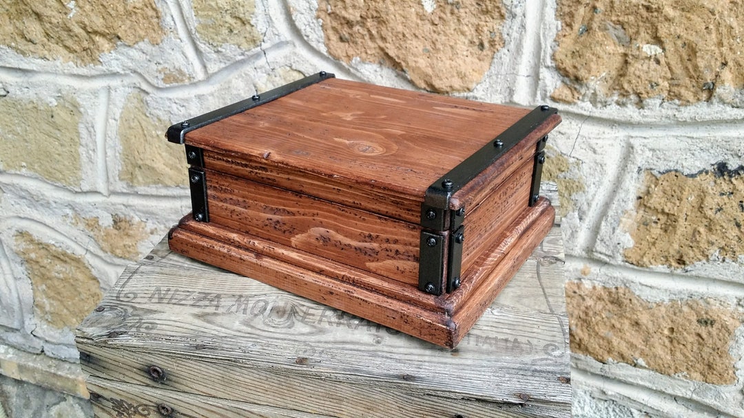 Reclaimed Wood Box , Jewelry Box , Keepsake Box , Rustic Style - Etsy