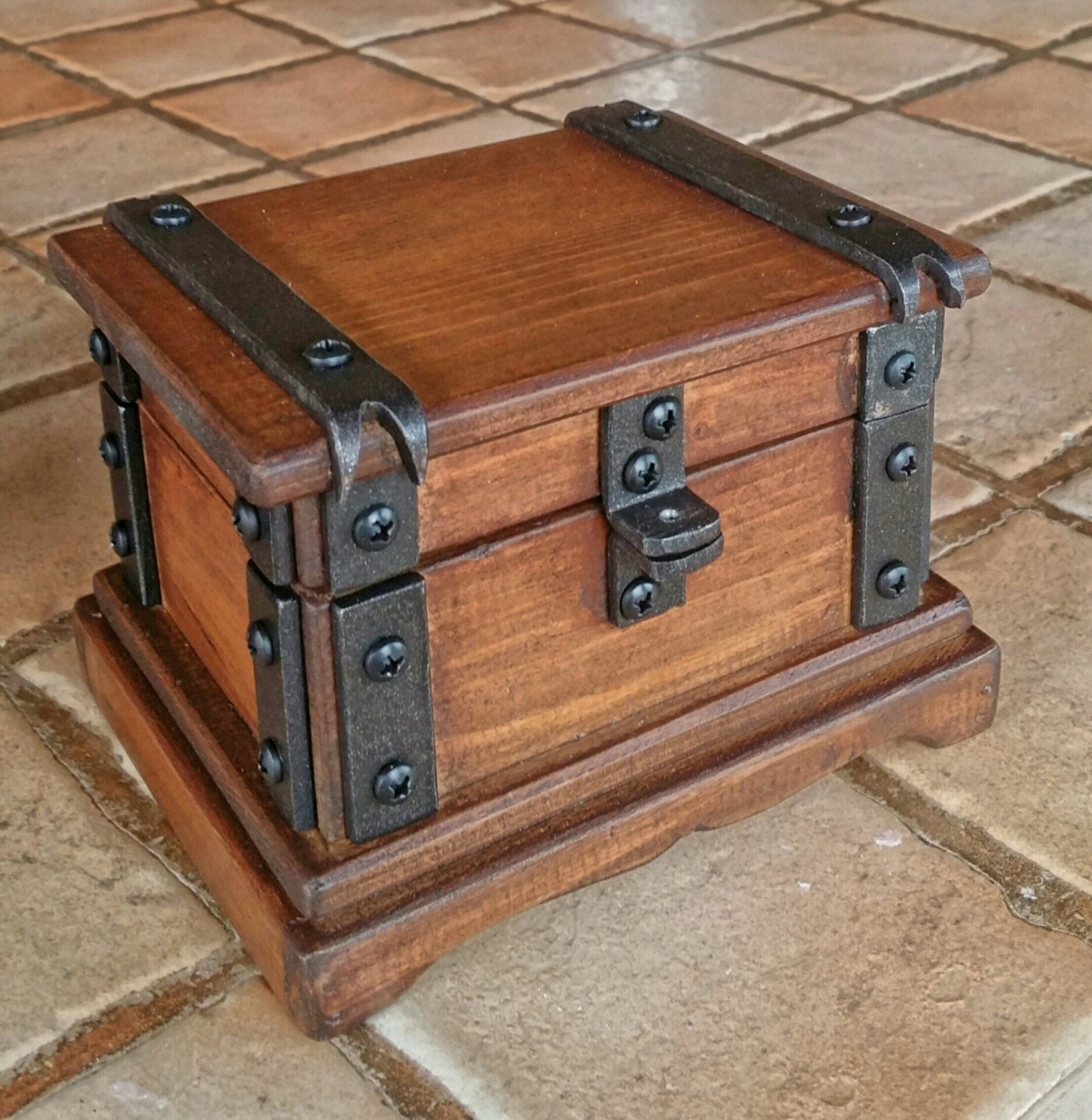Wood Jewelry Box , Rustic Wood Watch Box Reclaimed Wood Handmade in ...