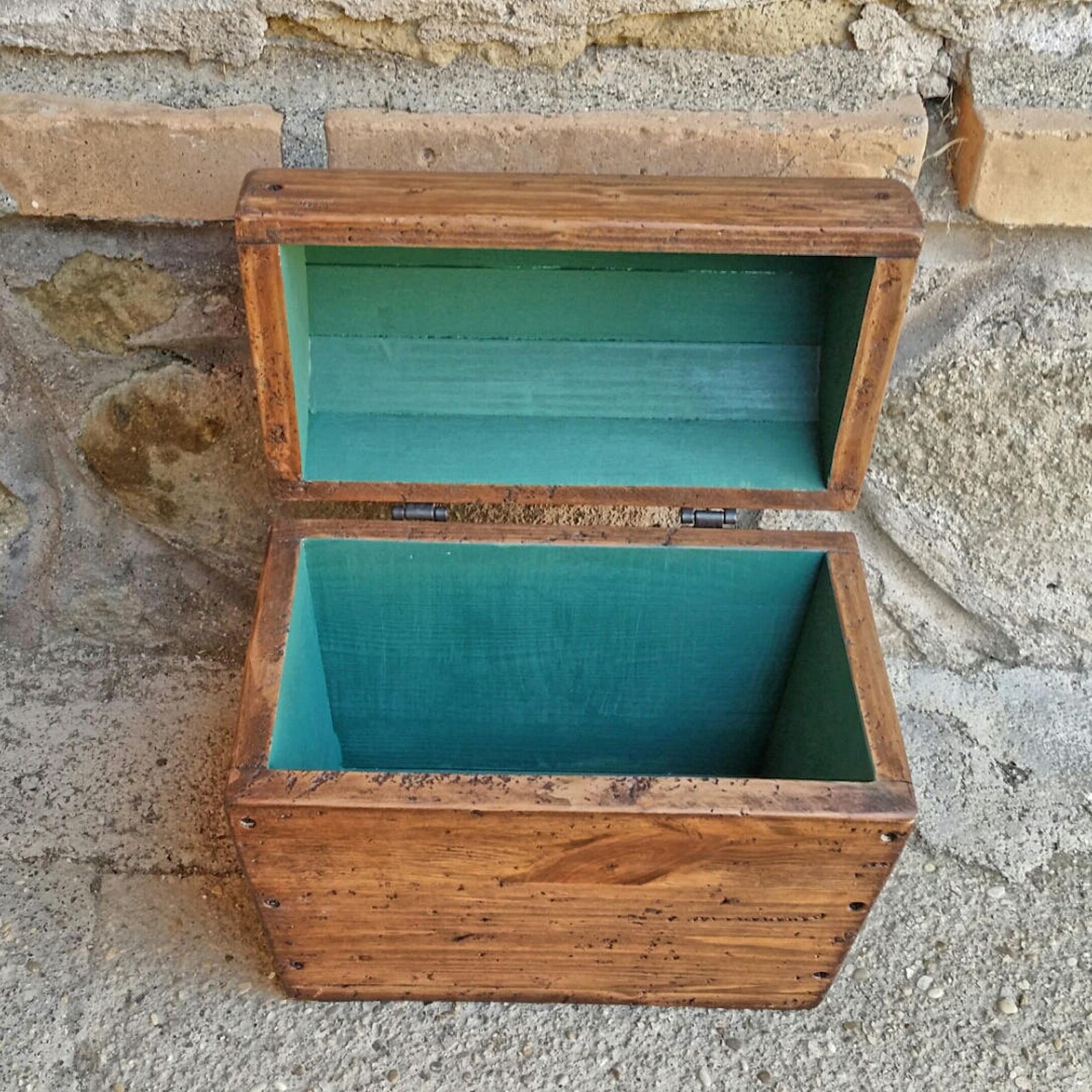 Wooden Trunk Treasure Chest Wood Keepsake Box - Etsy