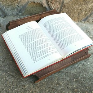 Reclaimed Wood Book Stand , Rustic Wood Music Stand - Etsy